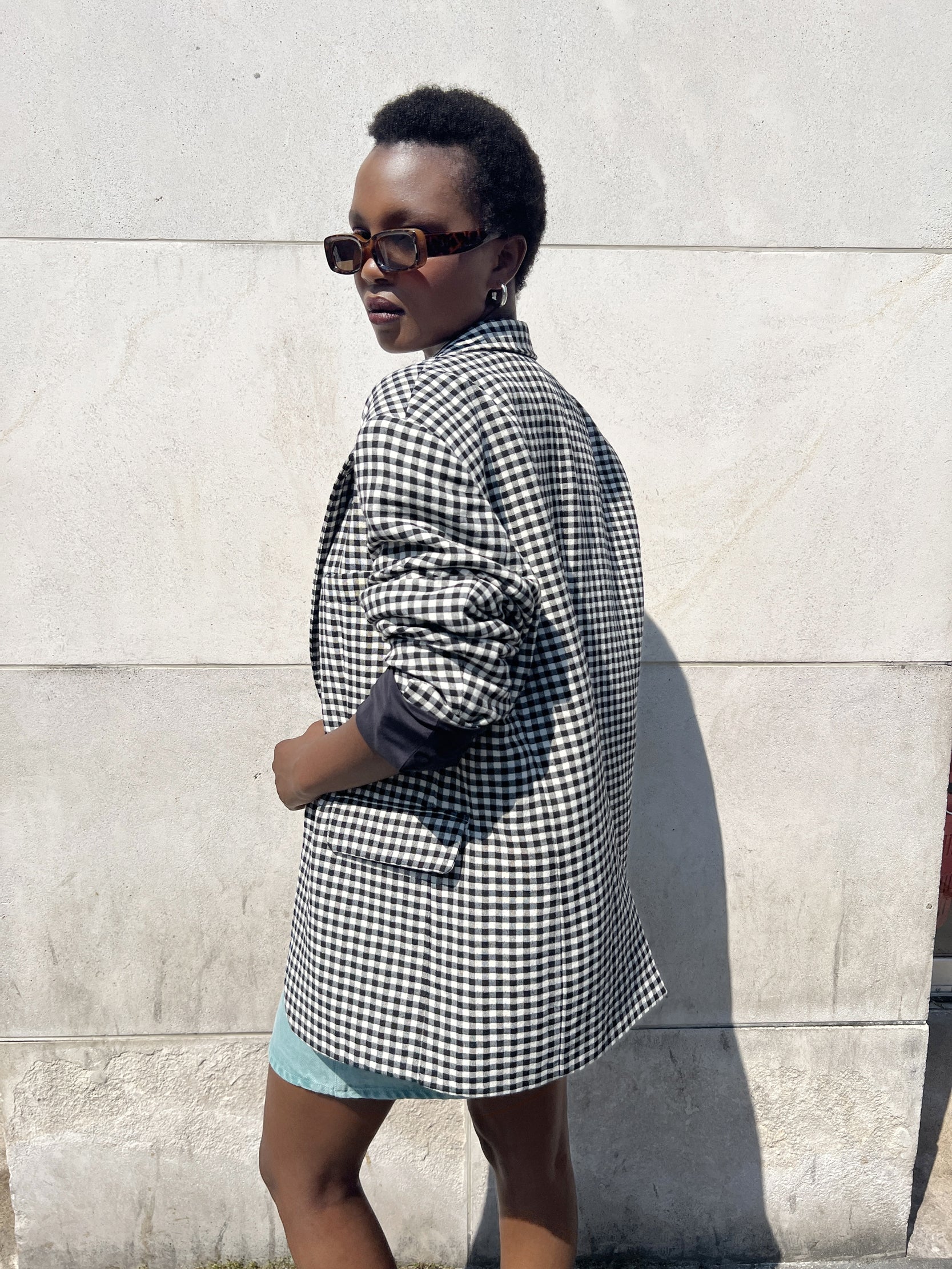 JAYDEN blazer | BLACK CHECKS – Collectors Club